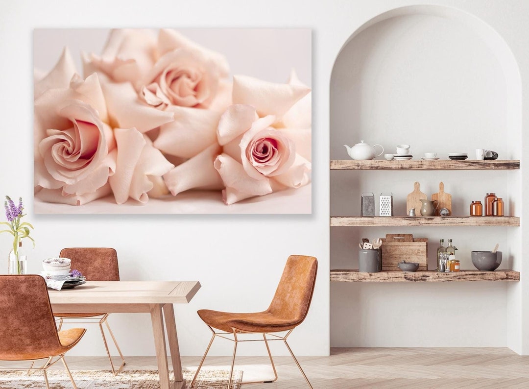 Floral Photography Print - Quicksand Roses Poster Print - Flowers - Etsy