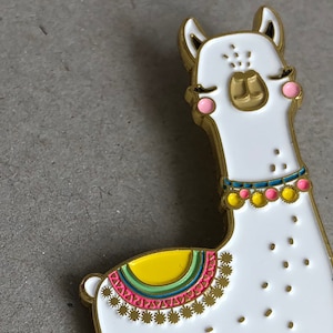 Llama Enamel Pin - Etsy