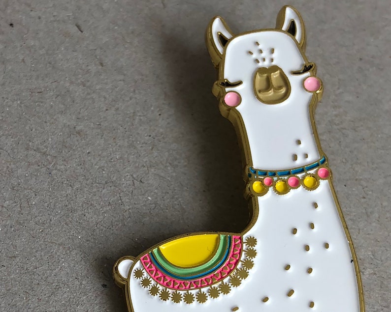Llama Enamel Pin - Etsy