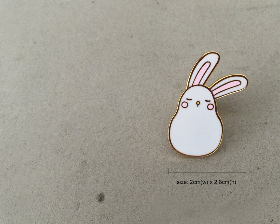 Mini Bunny Collar Pin Set - Etsy