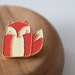 Mini Mr Fox Enamel Pin - Etsy