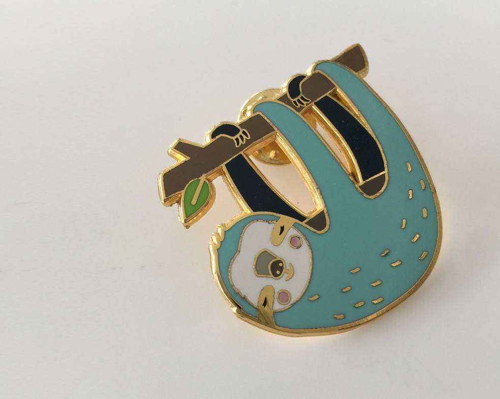 Sloth Enamel Pin - Etsy Canada