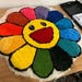 Rainbow Flower Tufted Rug Custom Rug - Etsy