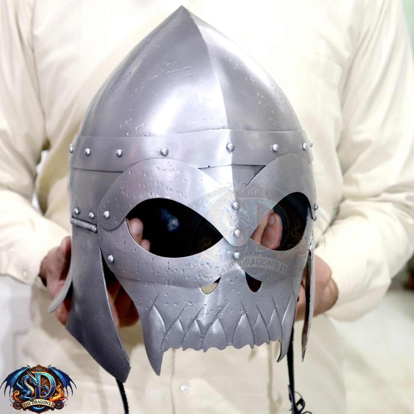 Medieval Dark Warrior Helmet of the Forgotten Realms: A Fearsome Helm ...
