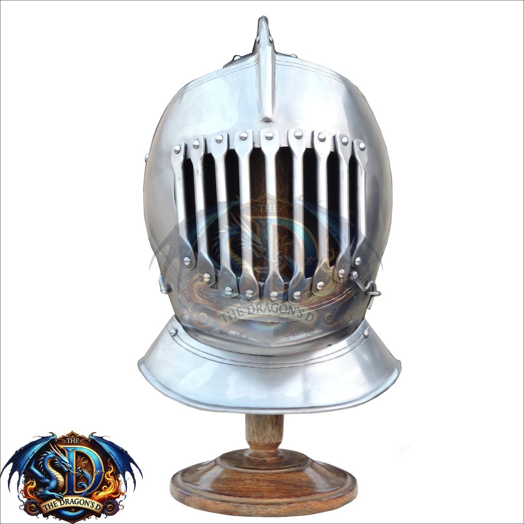 Medieval English Knight Closed Combat Helmet (4130 Hardened Heat ...