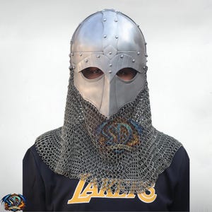 Viking Vendel-style Medieval Helmet - Handcrafted Medieval Norse ...