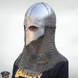 Viking Vendel-style Medieval Helmet - Handcrafted Medieval Norse ...