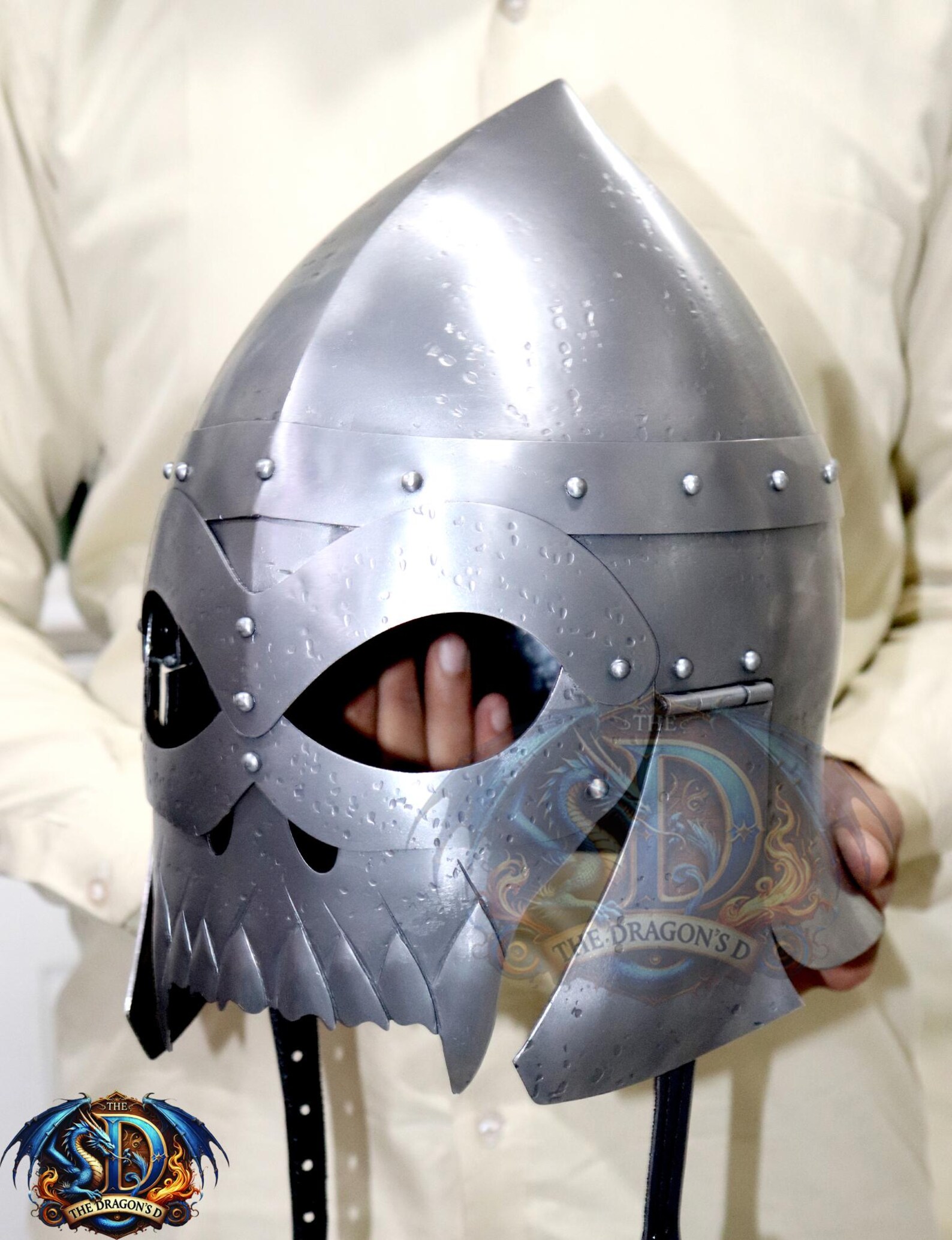 Medieval Dark Warrior Helmet of the Forgotten Realms: A Fearsome Helm ...