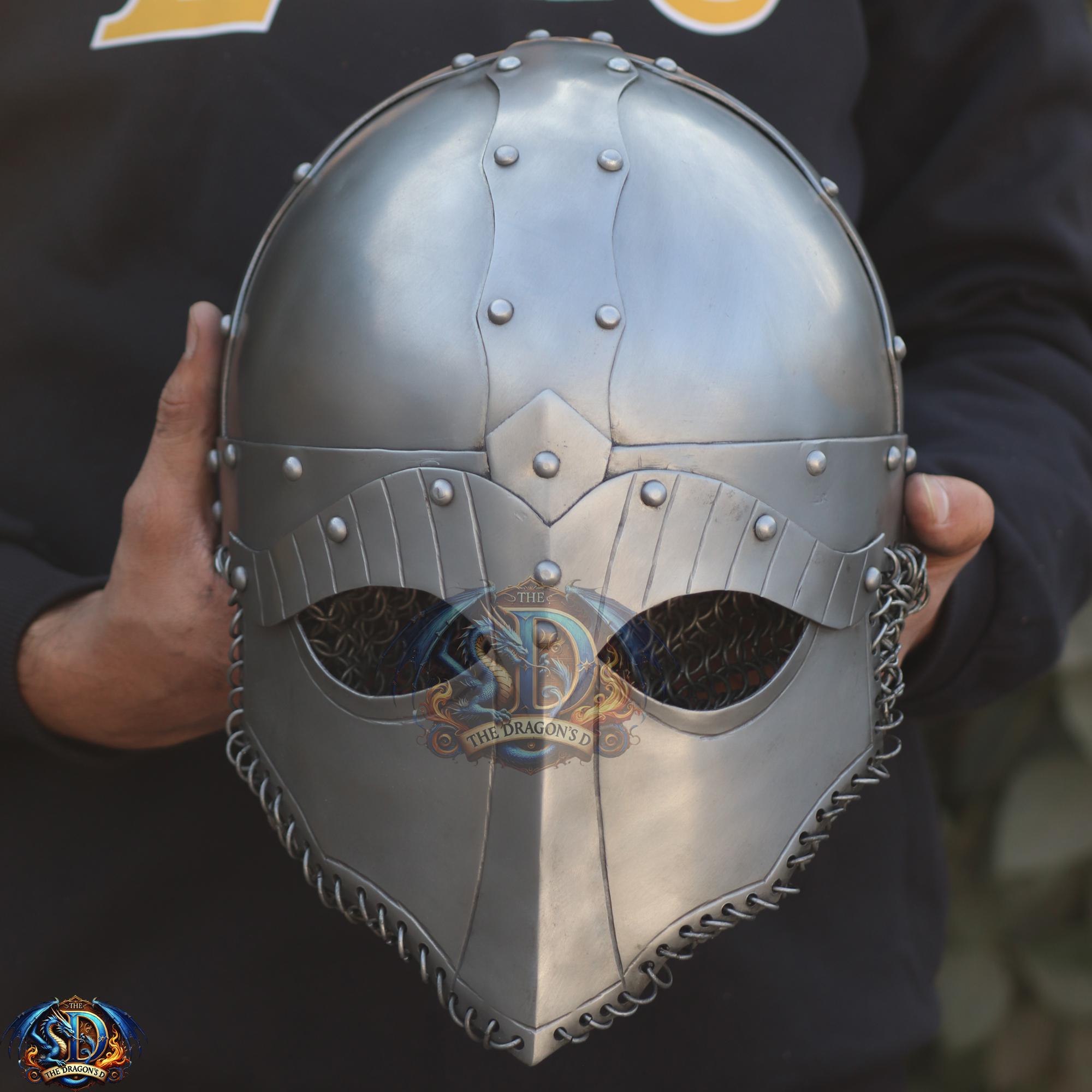 Viking Vendel-style Medieval Helmet Handcrafted Medieval Norse Warrior ...