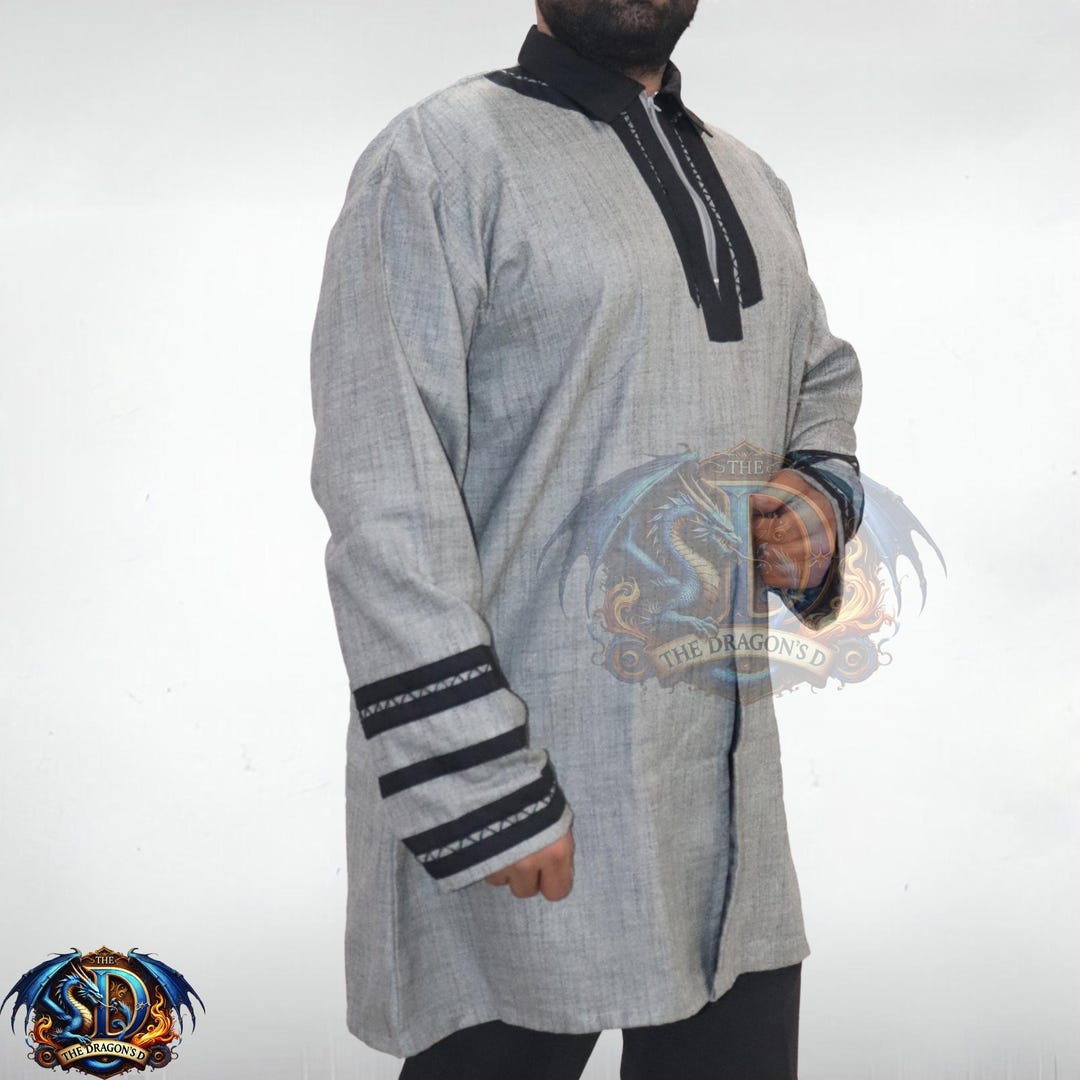 Medieval Full-length Garment Tunic With Sleeves Handcrafted Medieval ...