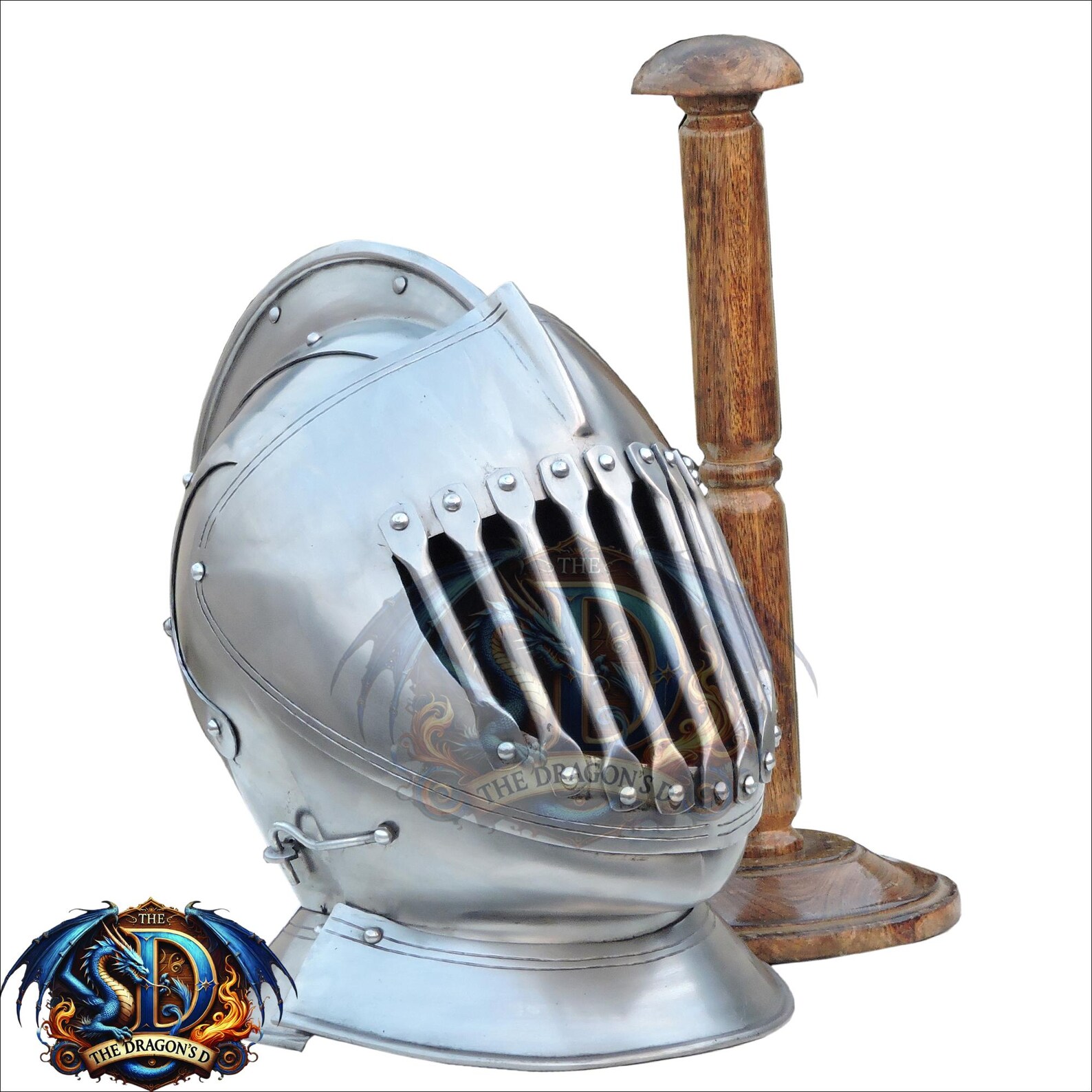 Medieval English Knight Closed Combat Helmet 4130 Hardened Heat Treated ...