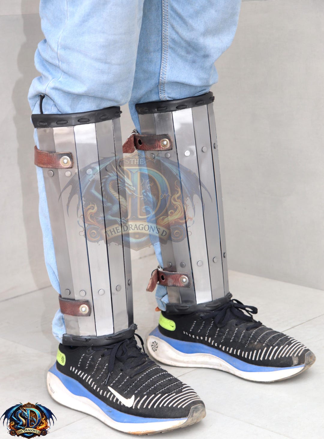 Medieval Splinted Steel Greaves - Etsy