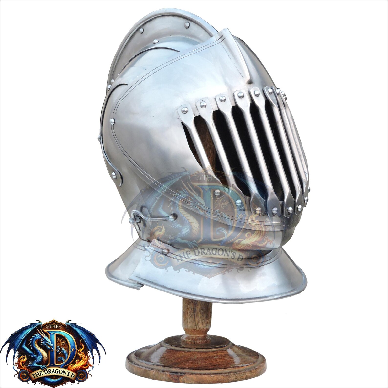 Medieval English Knight Closed Combat Helmet 4130 Hardened Heat Treated ...