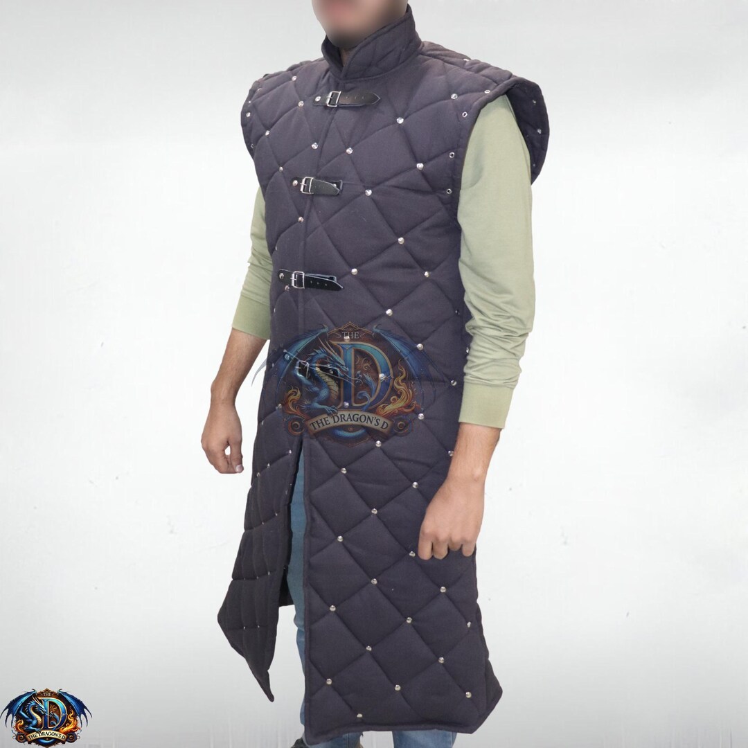 Medieval Padded Gambeson Doublet for Protective Layering Sleeveless ...