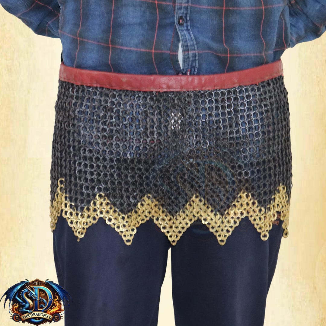 Medieval Chainmail Skirt of the Noble Knight: A Protective Garment of ...