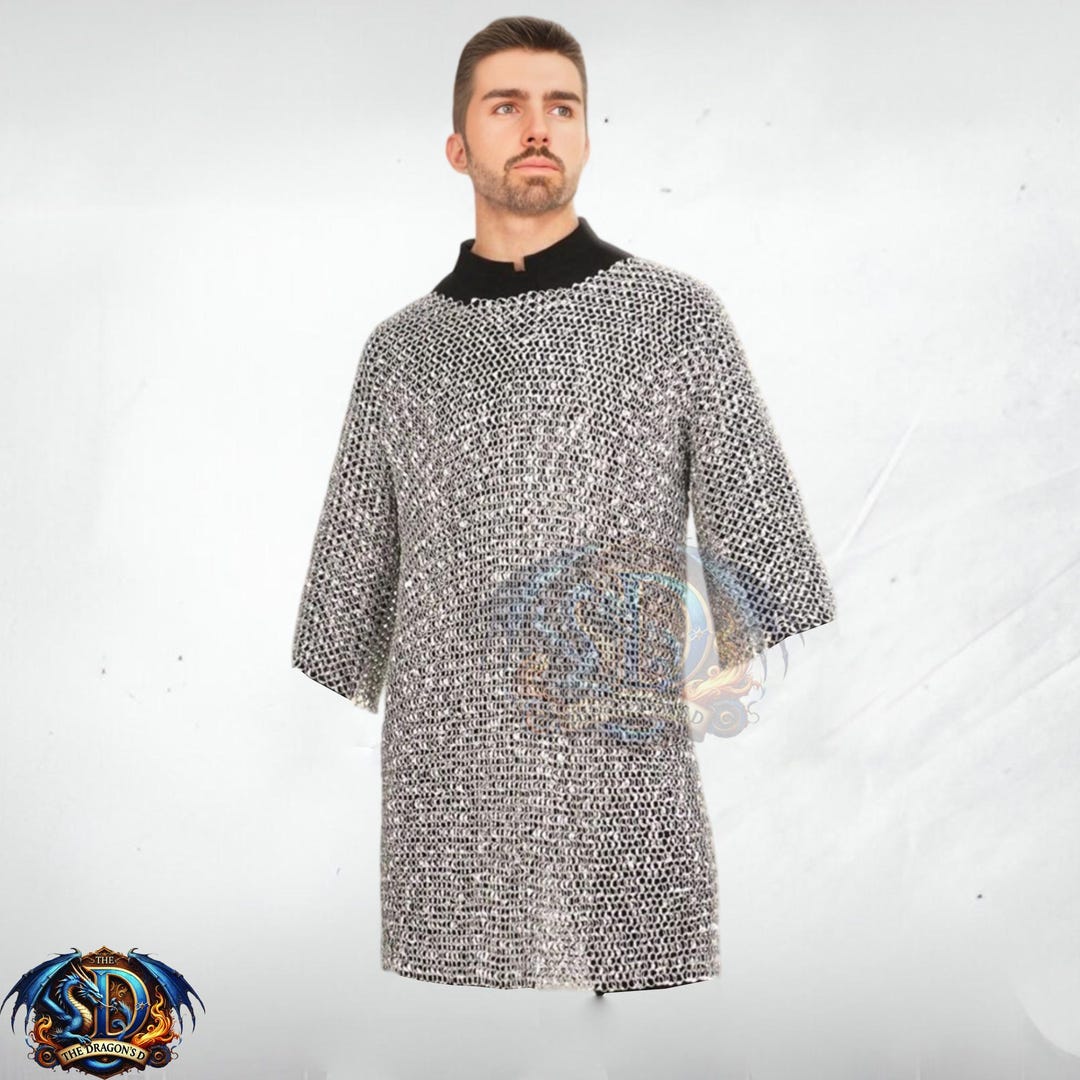 Riveted Alluminium Chainmail Hauberk for Full Upper Body Protection ...