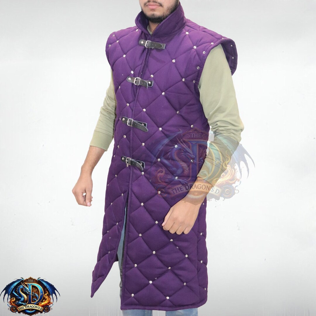 Medieval Sleeveless Padded Armor Doublet Sleeveless Padded Gambeson ...