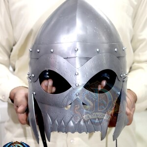 Medieval Dark Warrior Helmet of the Forgotten Realms: A Fearsome Helm ...