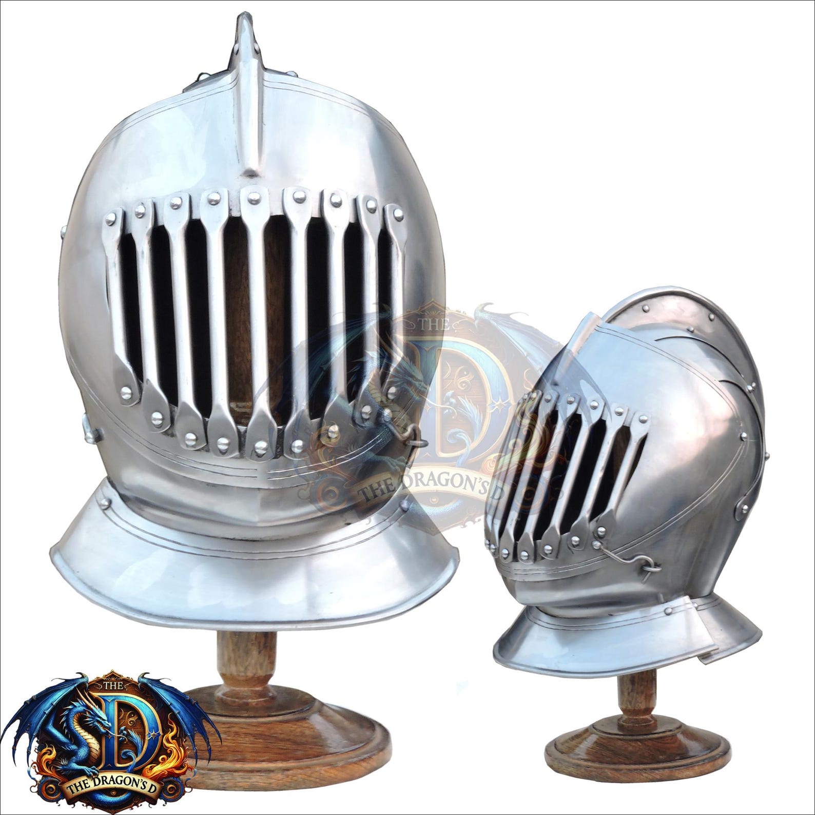 Medieval English Knight Closed Combat Helmet 4130 Hardened Heat Treated ...