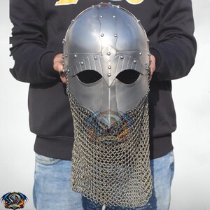 Viking Vendel-style Medieval Helmet - Handcrafted Medieval Norse ...