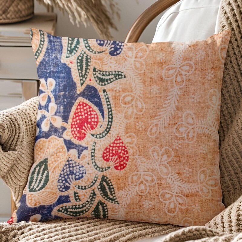 Batik Pillow Cover 20x20 - Etsy