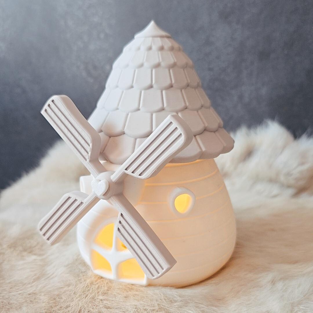 3d-printed Windmill, Illuminated, Decoration, Seasonal Decoration ...