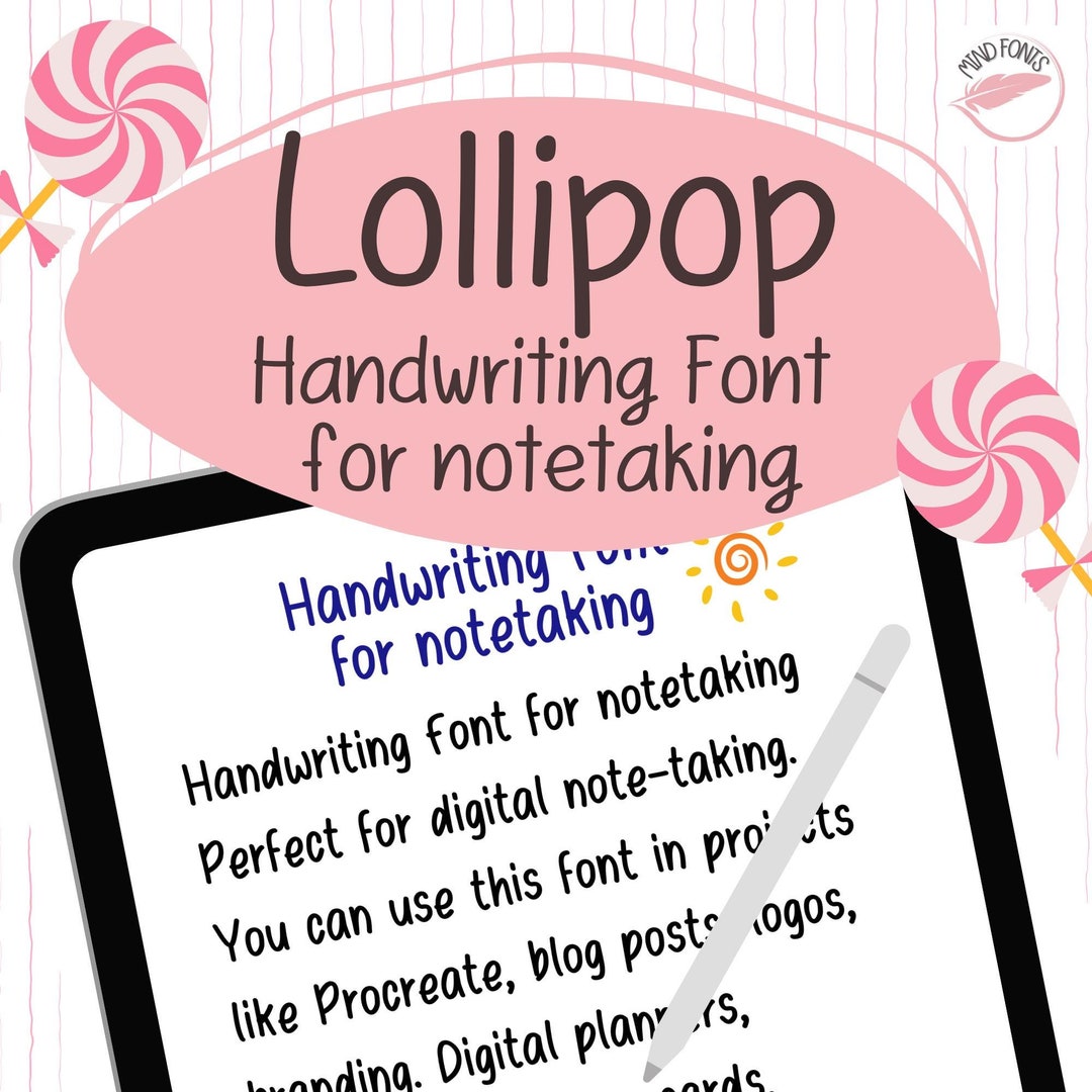 Notetaking Font, Neat Handwriting Font, Handwritten Font, Font for ...