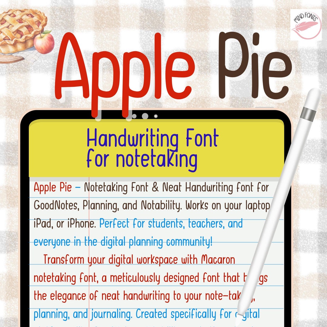 Notetaking Font, Neat Handwriting Font, Handwritten Font, Font for ...