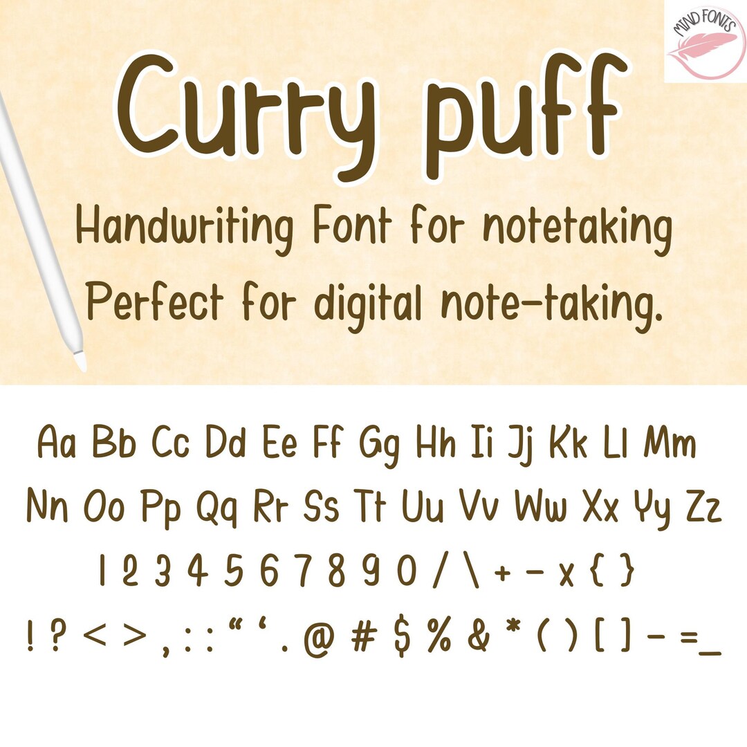 Notetaking Font, Neat Handwriting Font, Handwritten Font, Font for ...