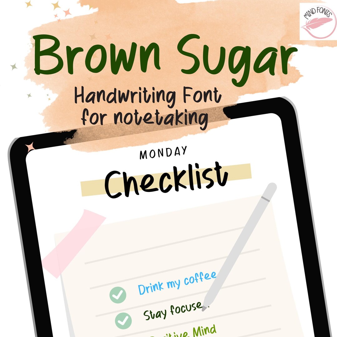 Notetaking Font, Neat Handwriting Font, Handwritten Font, Font for ...