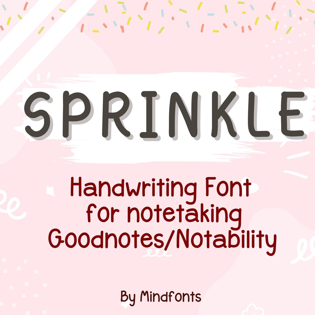 Notetaking Font, Neat Handwriting Font, Handwritten Font, Font for ...