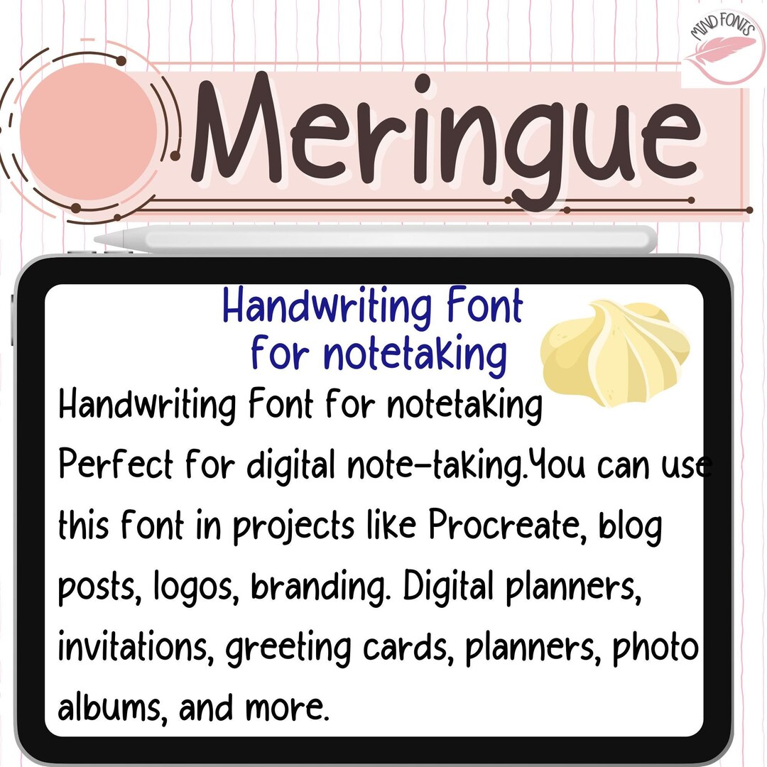Notetaking Font, Neat Handwriting Font, Handwritten Font, Font for ...