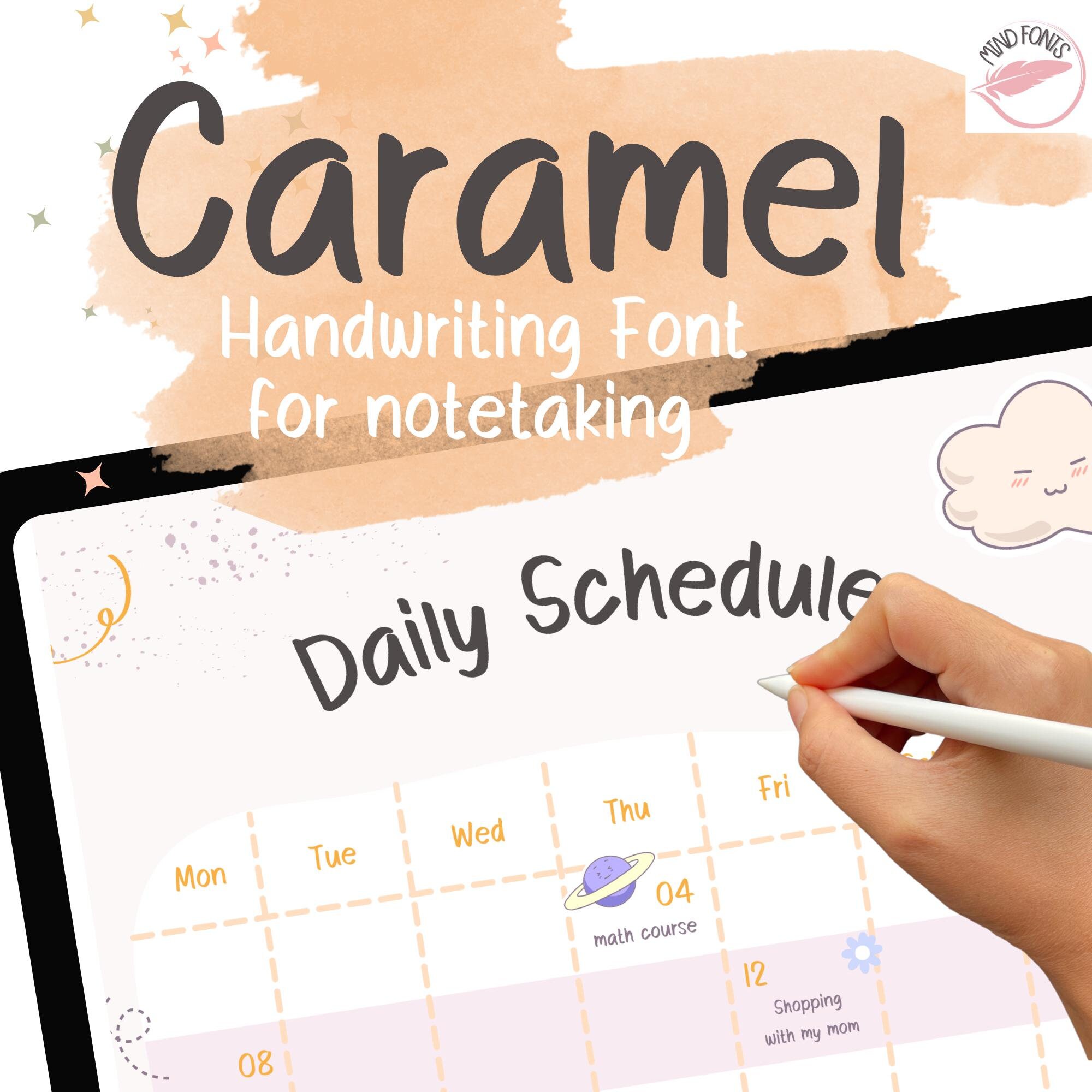 Notetaking Font, Neat Handwriting Font, Handwritten Font, Font for ...