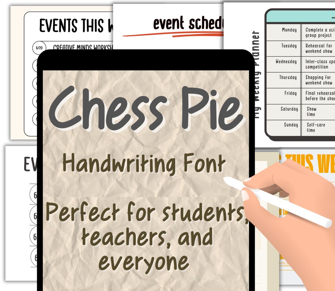 Notetaking Font, Neat Handwriting Font, Handwritten Font, Font for ...