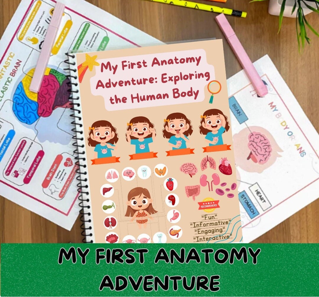 My First Anatomy Adventure Fun Educational Human Body Book for Kids ...