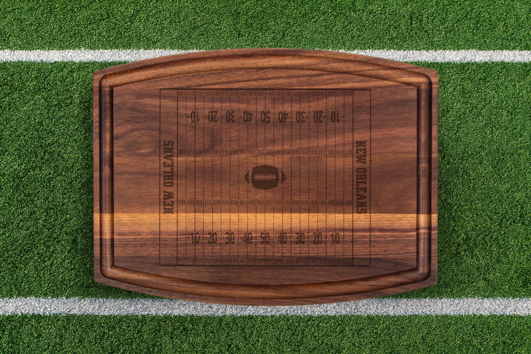 New Orleans Football Cutting Board, Saint Walnut Stadium Design, Father ...