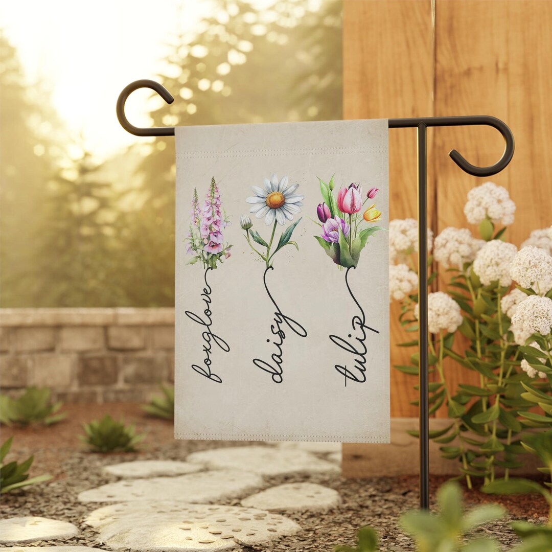 Subtle FDT Garden Flag, Subtle Anti Trump Spring Yard Sign, Feminine ...