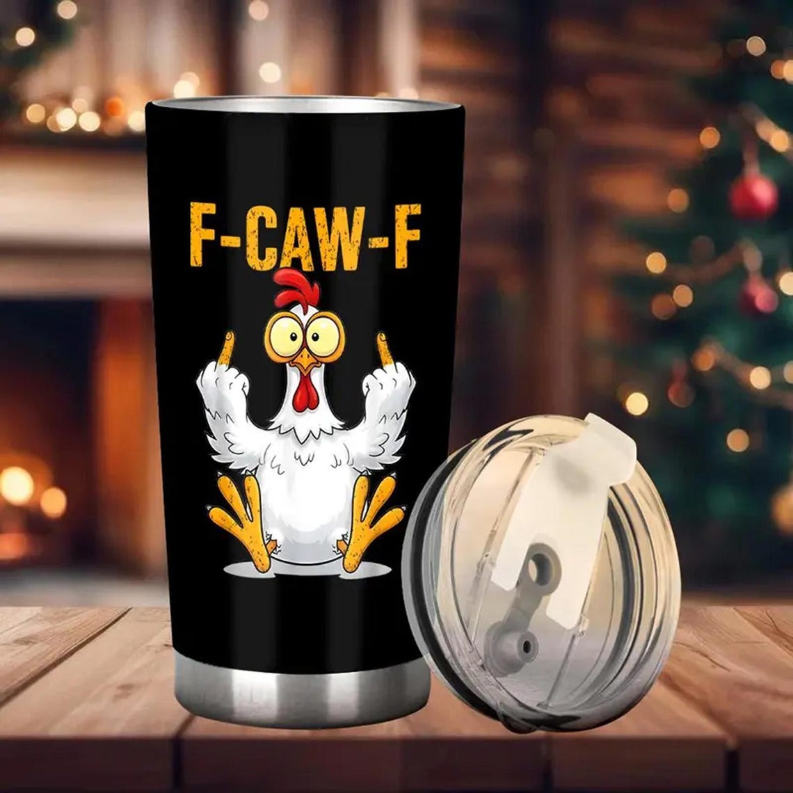 F-caw-f Rooster Coffee Cup, Silly Farm Animal Mug, Chicken Lover Gift ...