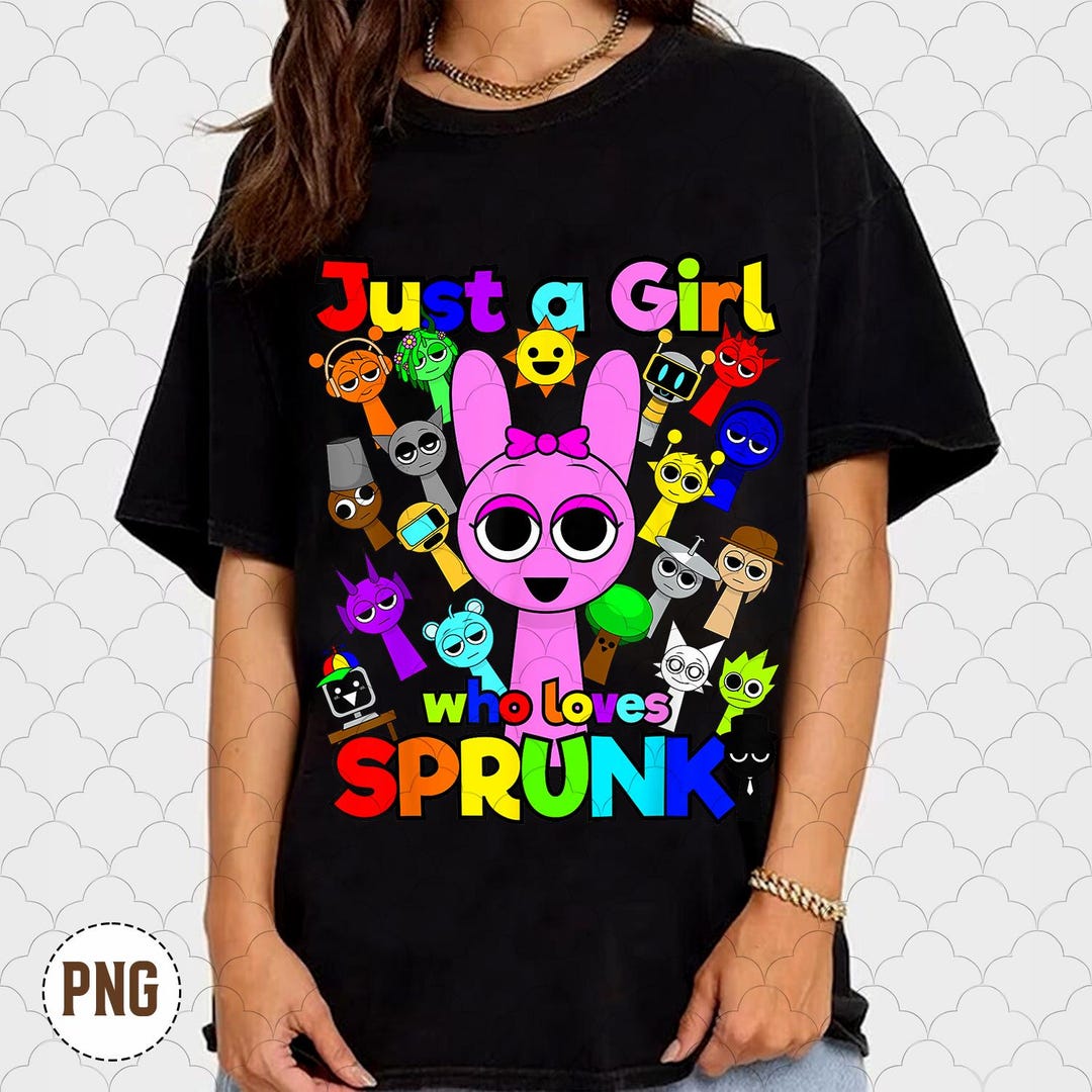 Funny Sprunki Just a Girl Who Loves Sprunki Png Download - Etsy