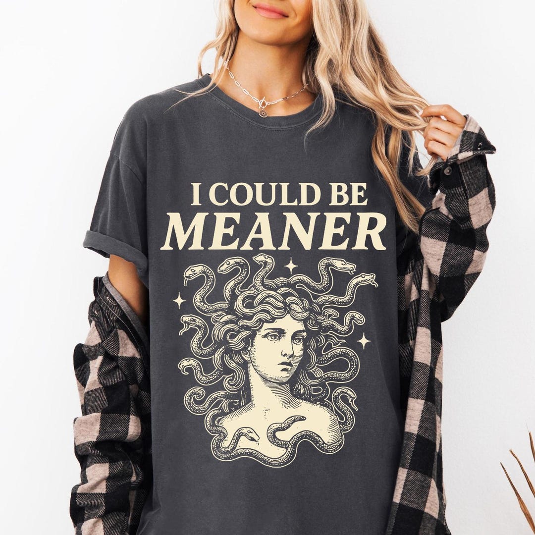 I Could Be Meaner Shirt, Funny Humor Shirt, Sarcastic Shirt, Funny ...