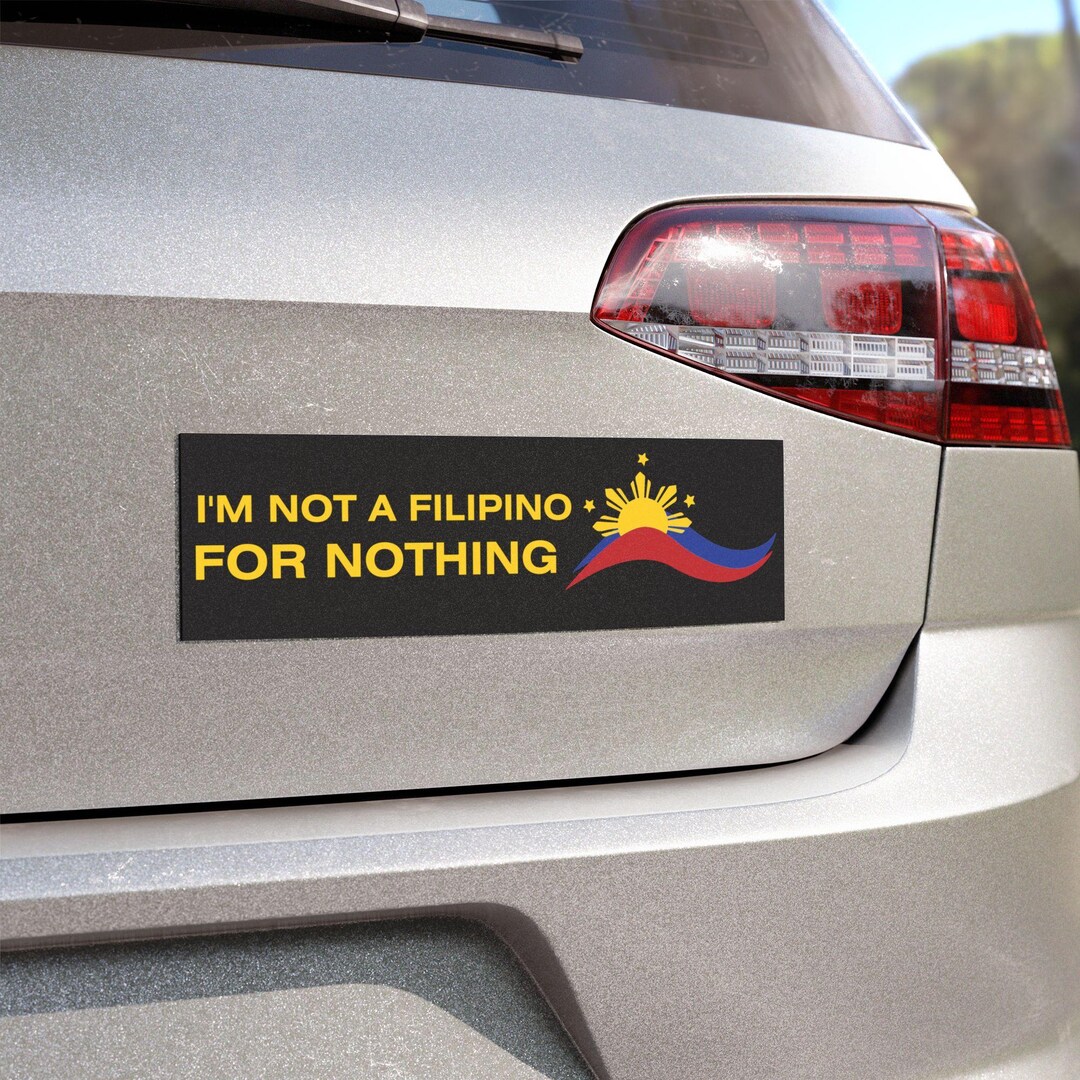 Free Duterte Car Magnet, I Stand for PRRD Sticker, I'm Not A Filipino ...