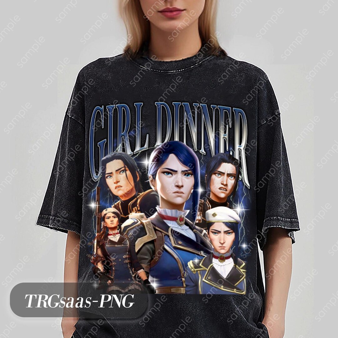 Caitlyn Arcane Bootleg Png Vintage Streetwear League of Legends Png ...