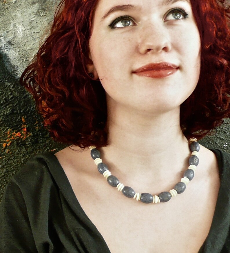 NATURAL Blue Coral Choker Bold Stone Choker Modern Choker - Etsy