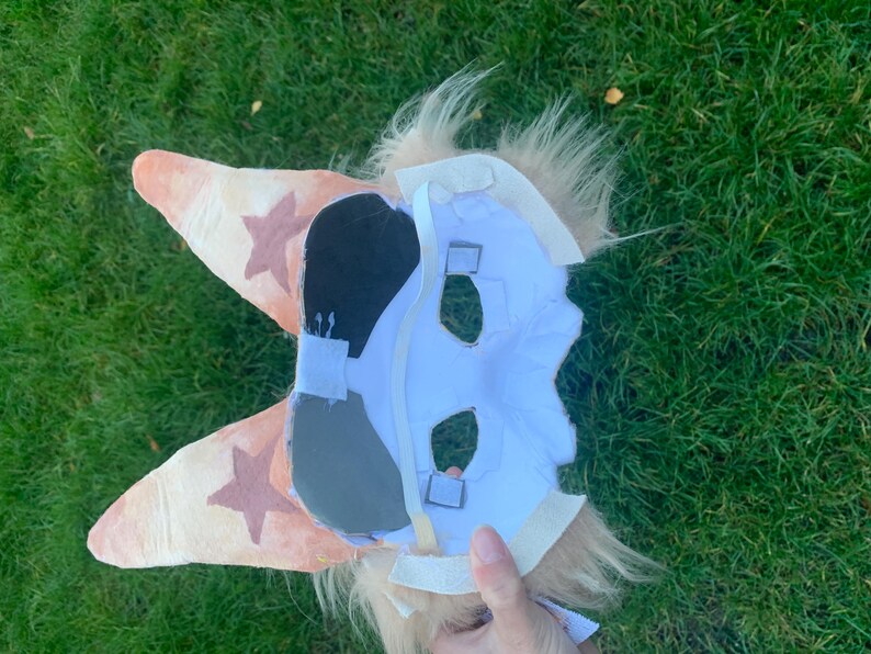 Maska Jasnego Kota Ze Zginanymi Uszami - Etsy