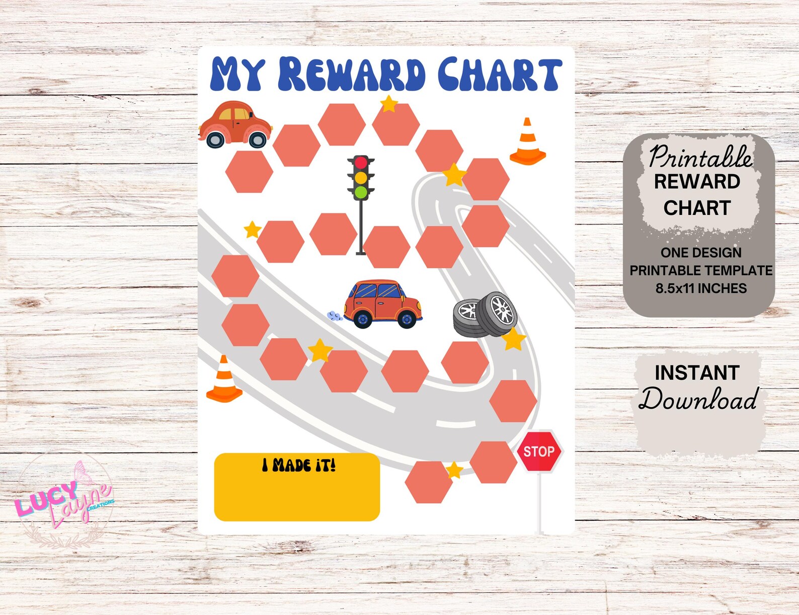 Printable Cars Reward Chart, REWARD Sticker Chart, Potty Training Chart ...