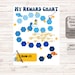 Printable Fishing Reward Chart, Reward Sticker Chart, Potty Training ...