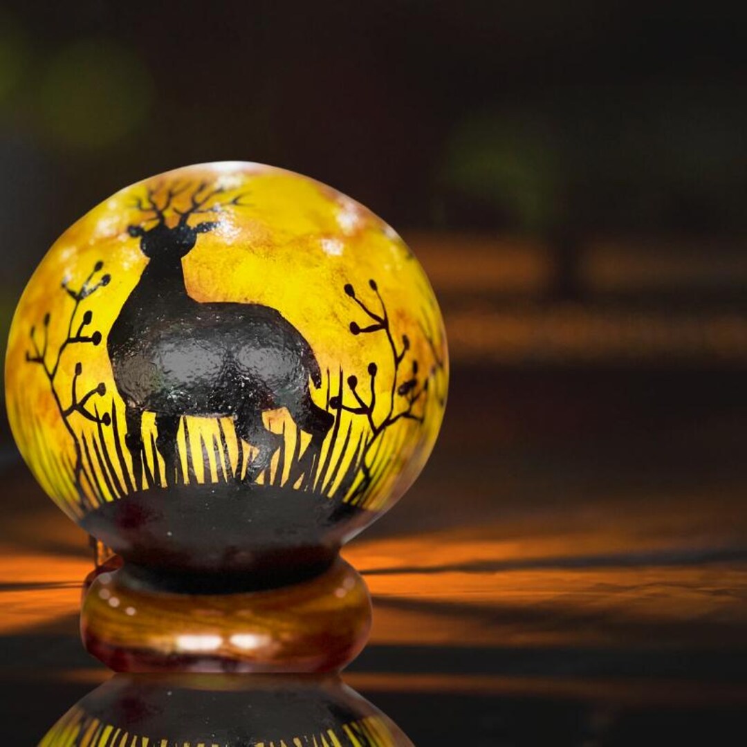 Camel Skin Lamp Shaded Craft Table Decor Handmade Illuminant Light Lamp ...