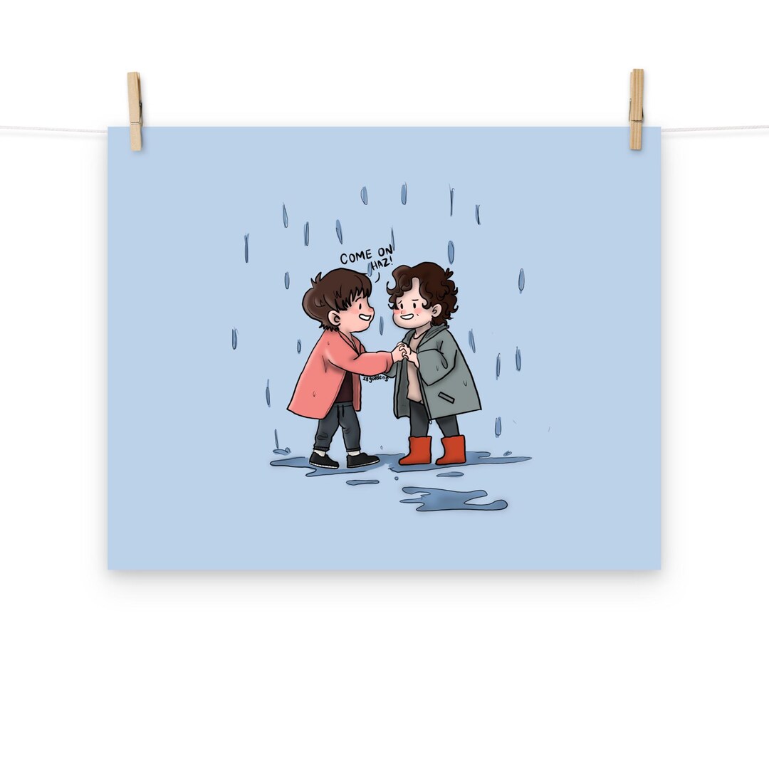 Rainy Baby Boyfriends by 28goldens Poster Print | Larry Stylinson Art ...