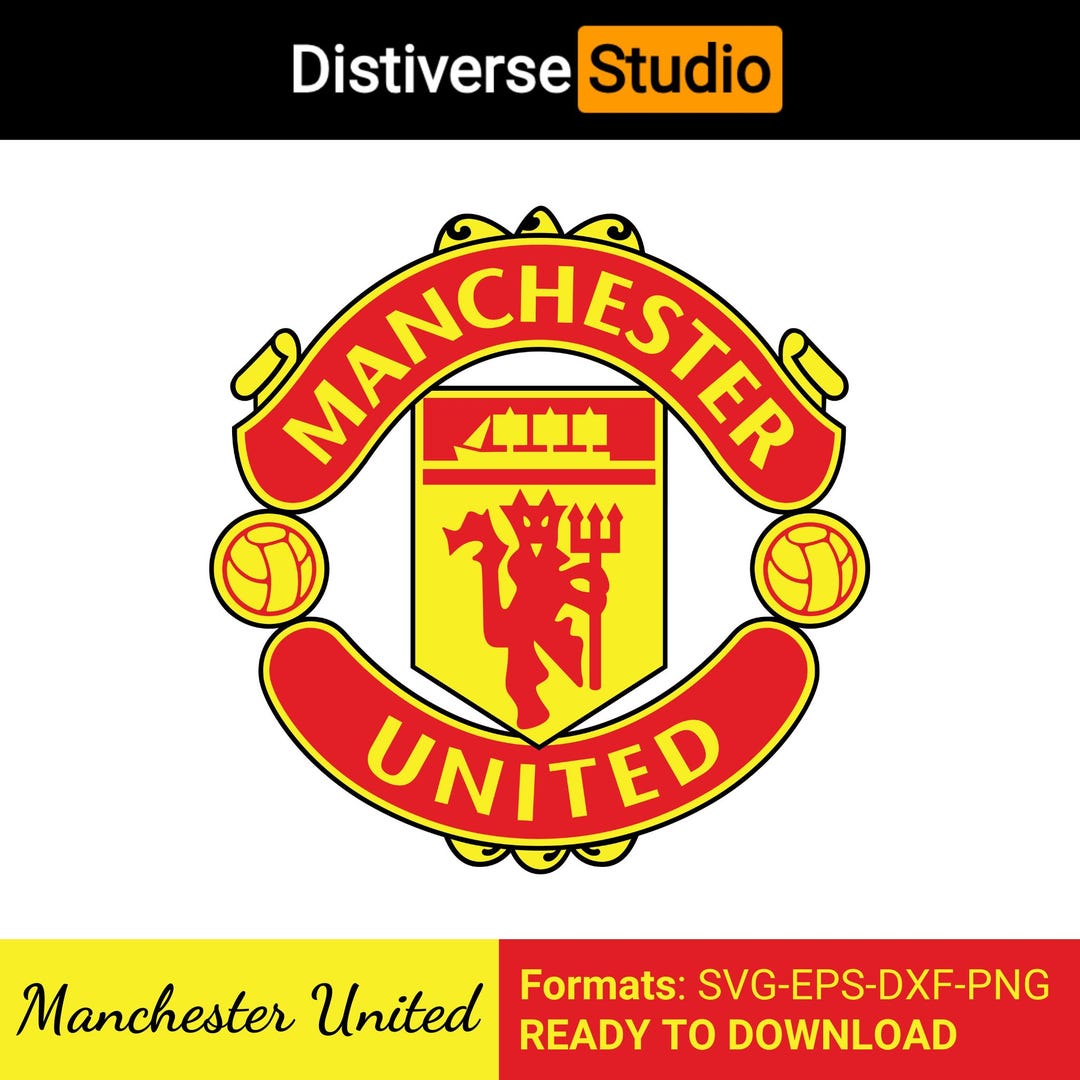 Manchester United Football Logo SVG, PNG T-shirt, Mug Design Digital ...