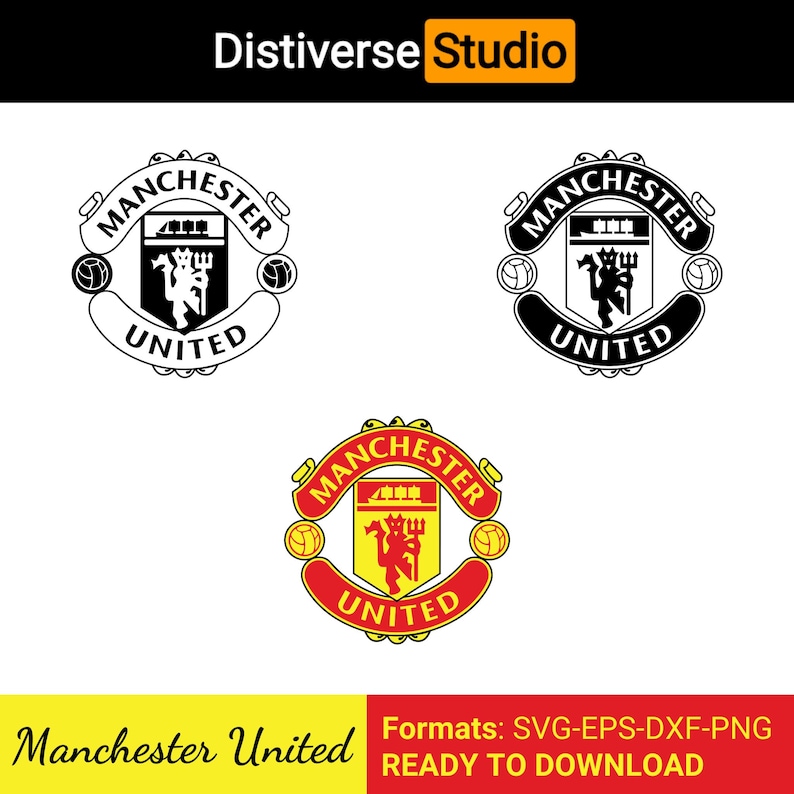 Manchester United Football Logo SVG, PNG T-shirt, Mug Design Digital ...